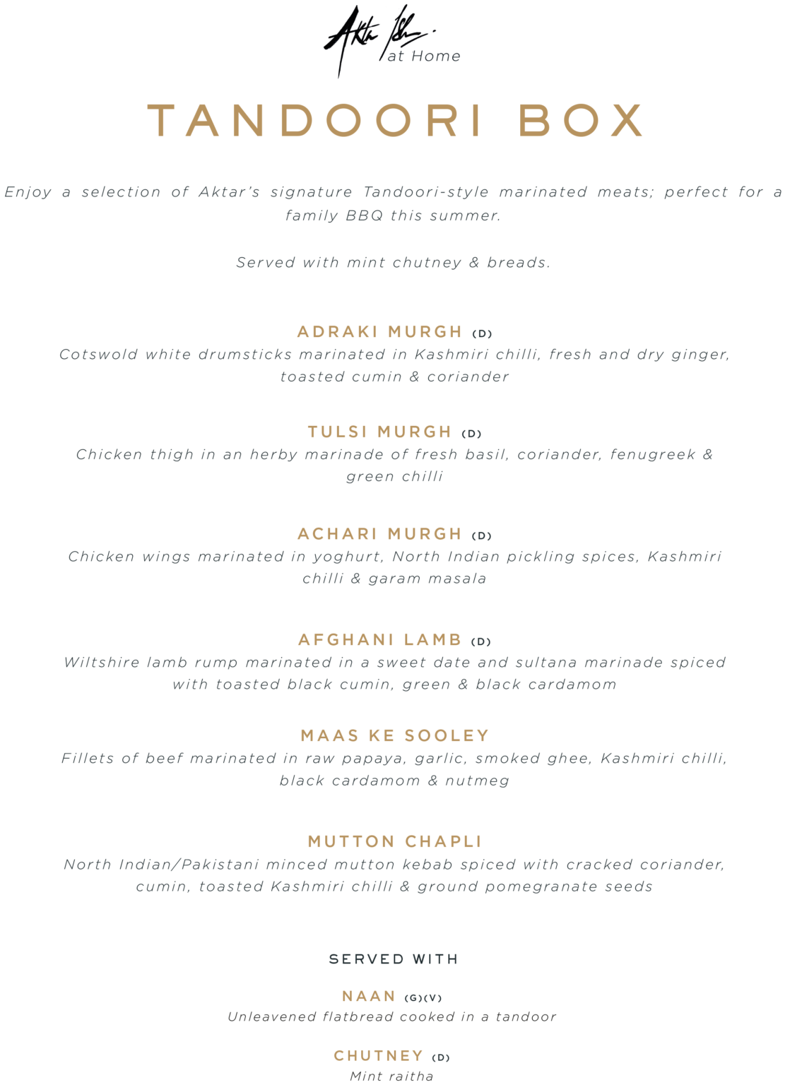 Curry in a box Delivery - Aktar at Home Curry Delivery